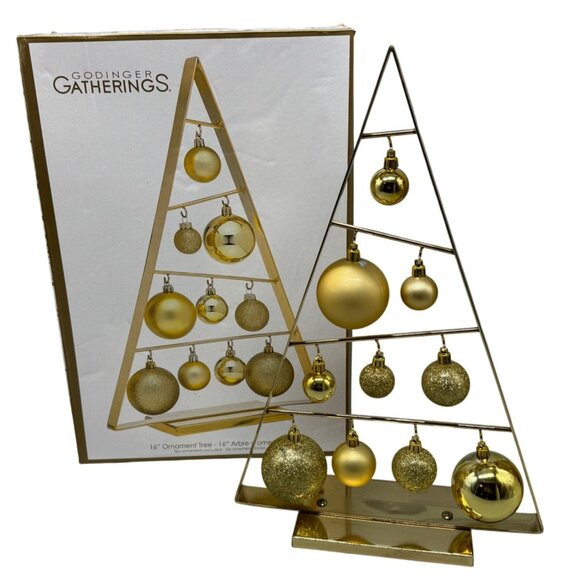 Godinger Gatherings | Holiday | Godinger Gatherings Ornament Tree Gold ...